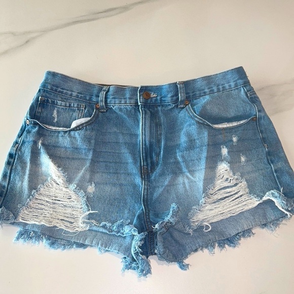 Celebrity Pink | Shorts | Distressed High Waisted Denim Shorts Jorts ...